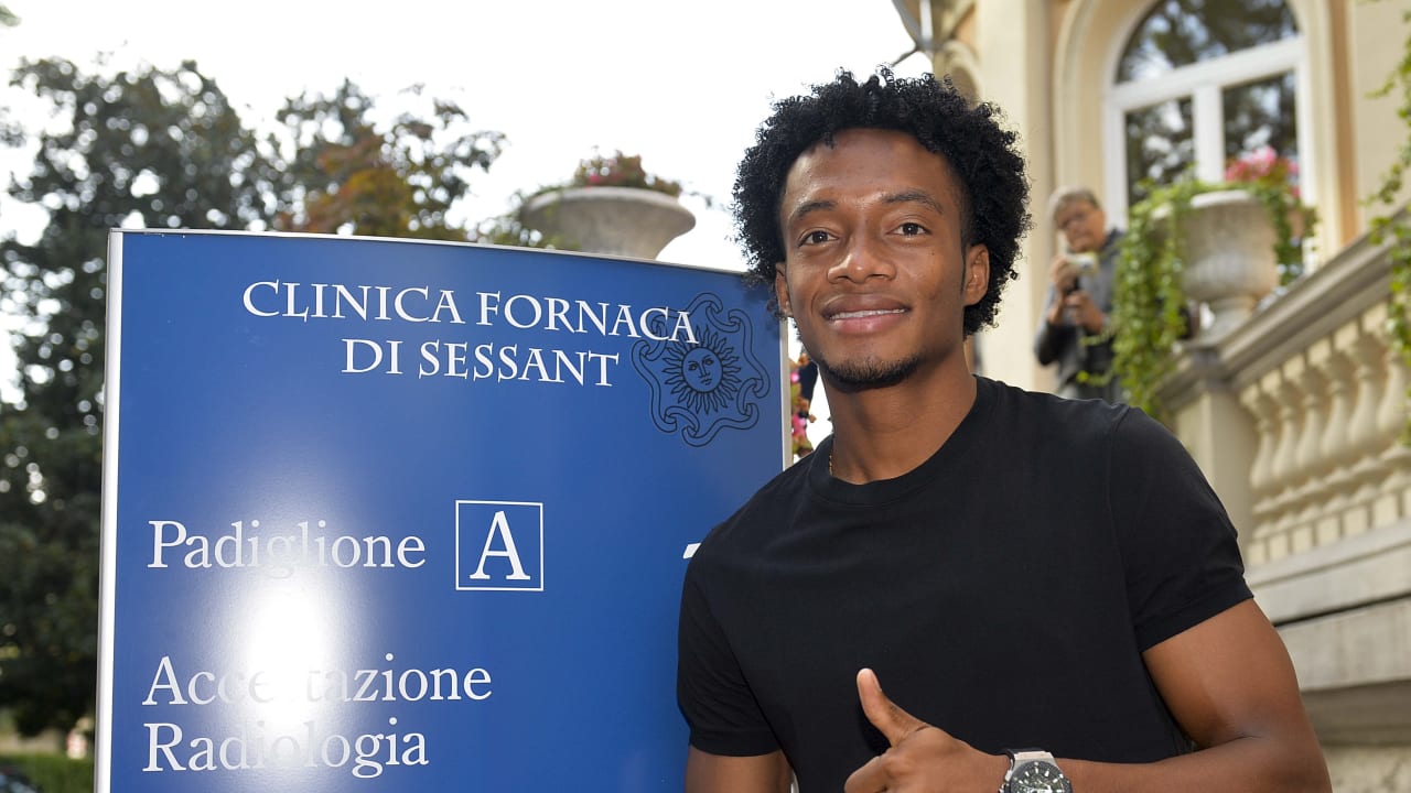 Cuadrado in Turin for Juve medical - Juventus