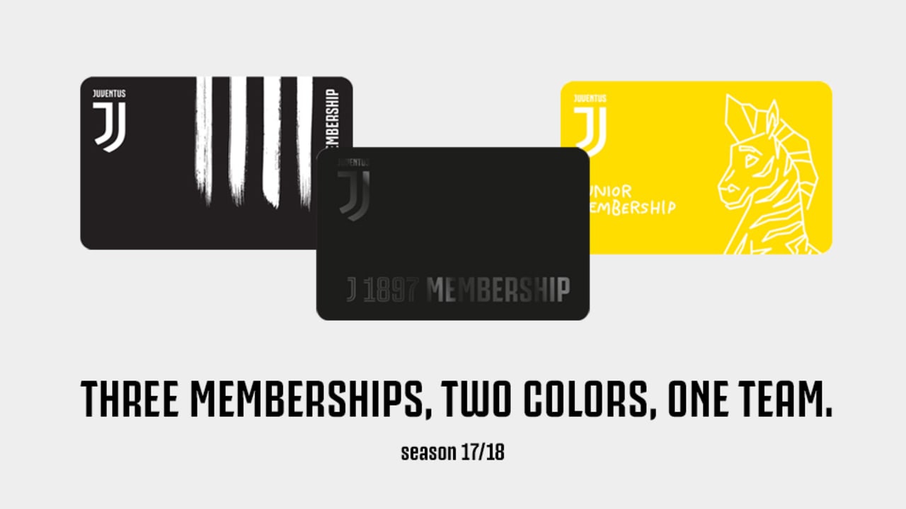 Three Memberships. Two colours. One team! - Juventus