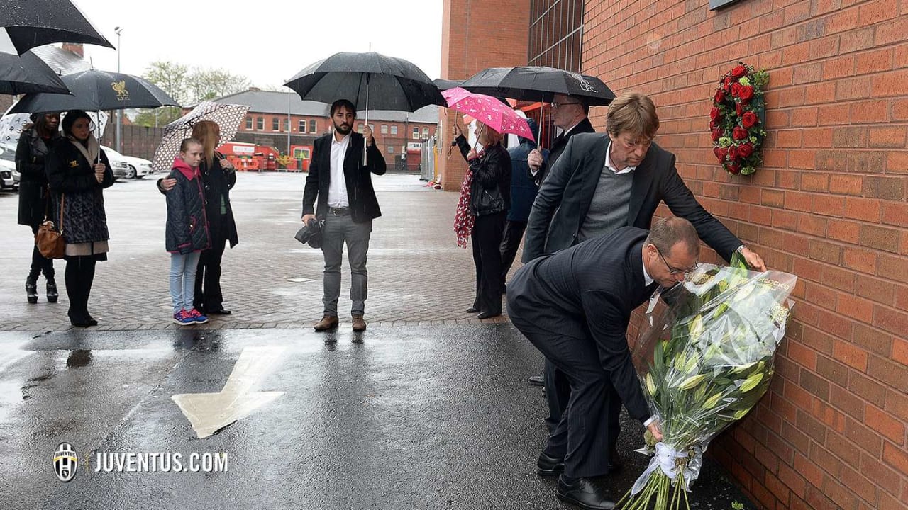 Heysel memorial in Liverpool - Juventus