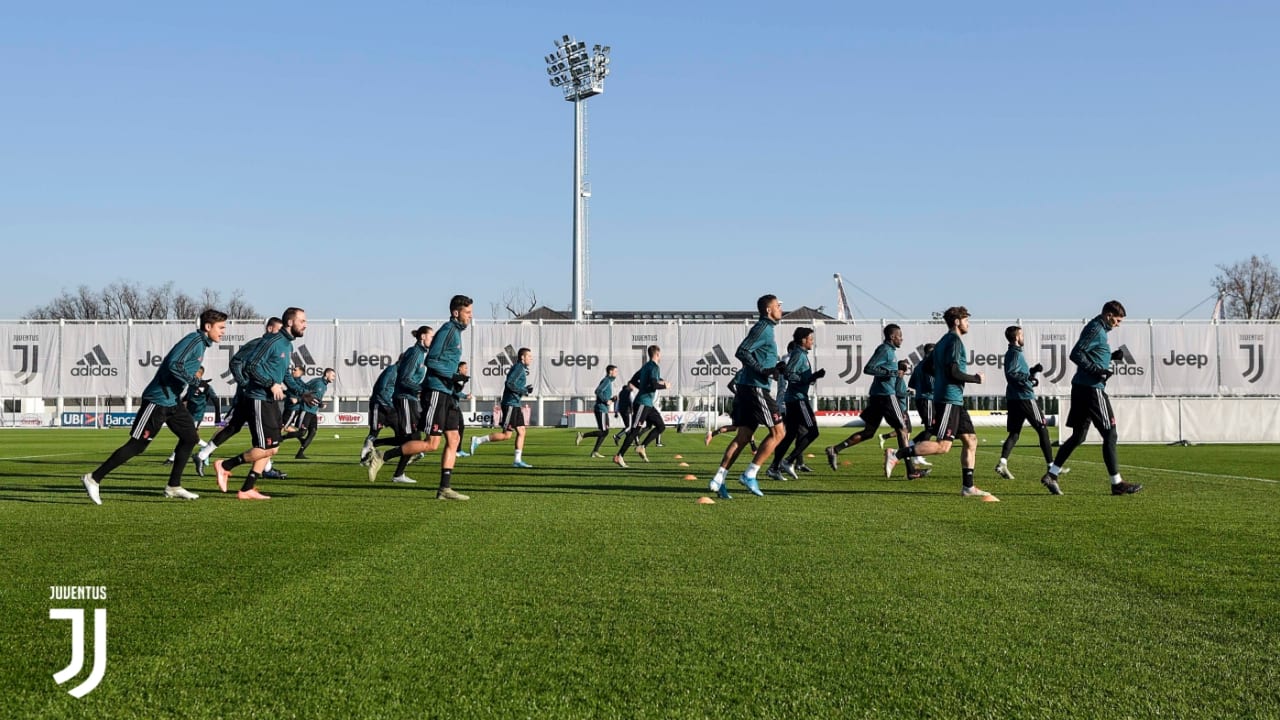 The first training session of 2020 at Continassa - Juventus