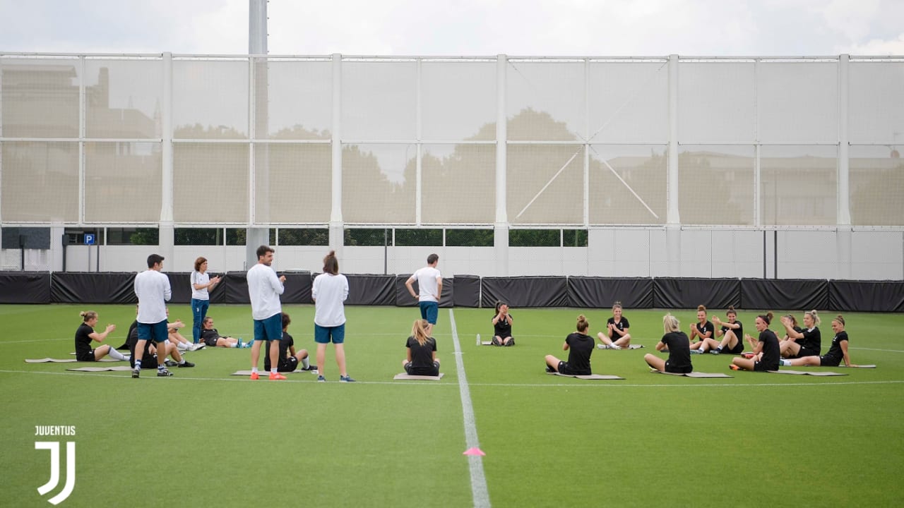 The champions train in Continassa - Juventus