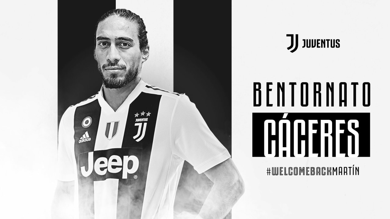 Welcome back, Martin Caceres! - Juventus