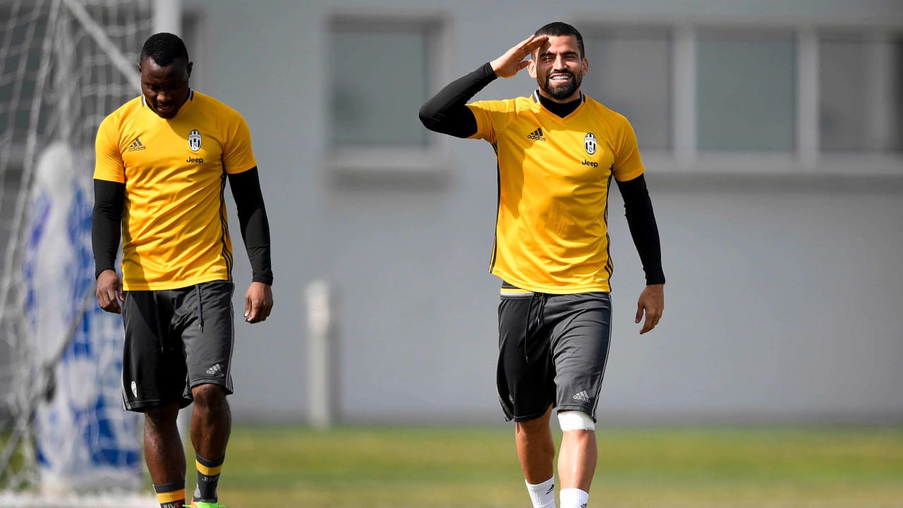 Training ground friendly action - Juventus